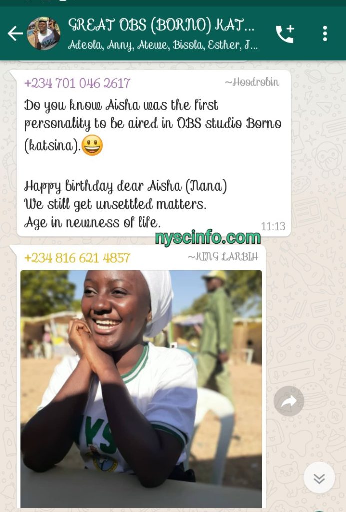 How to join OBS in the NYSC orientation camp